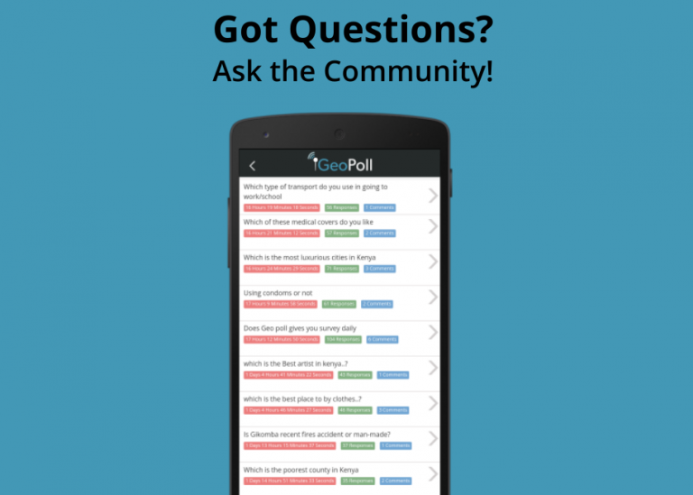 Community Polls: Your Space to Run Your Own Surveys - GeoPoll