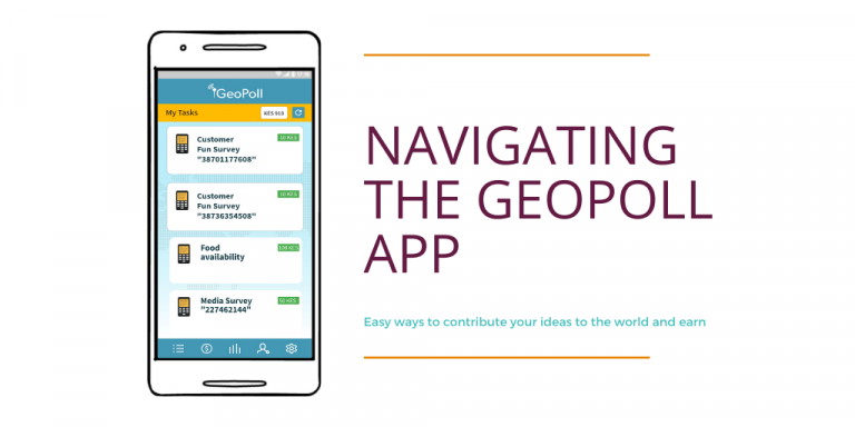 navigate geopoll app - GeoPoll